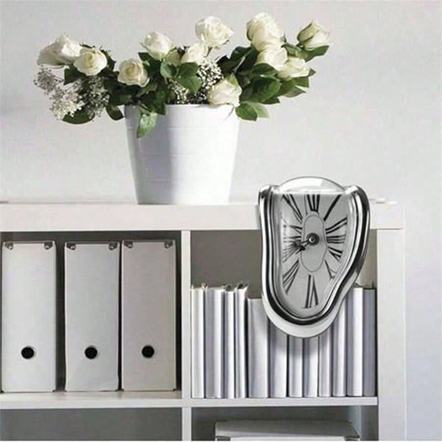 1pc Surreal Melting Clock Silent Melted Wall Clock Salvador Dali Style ...