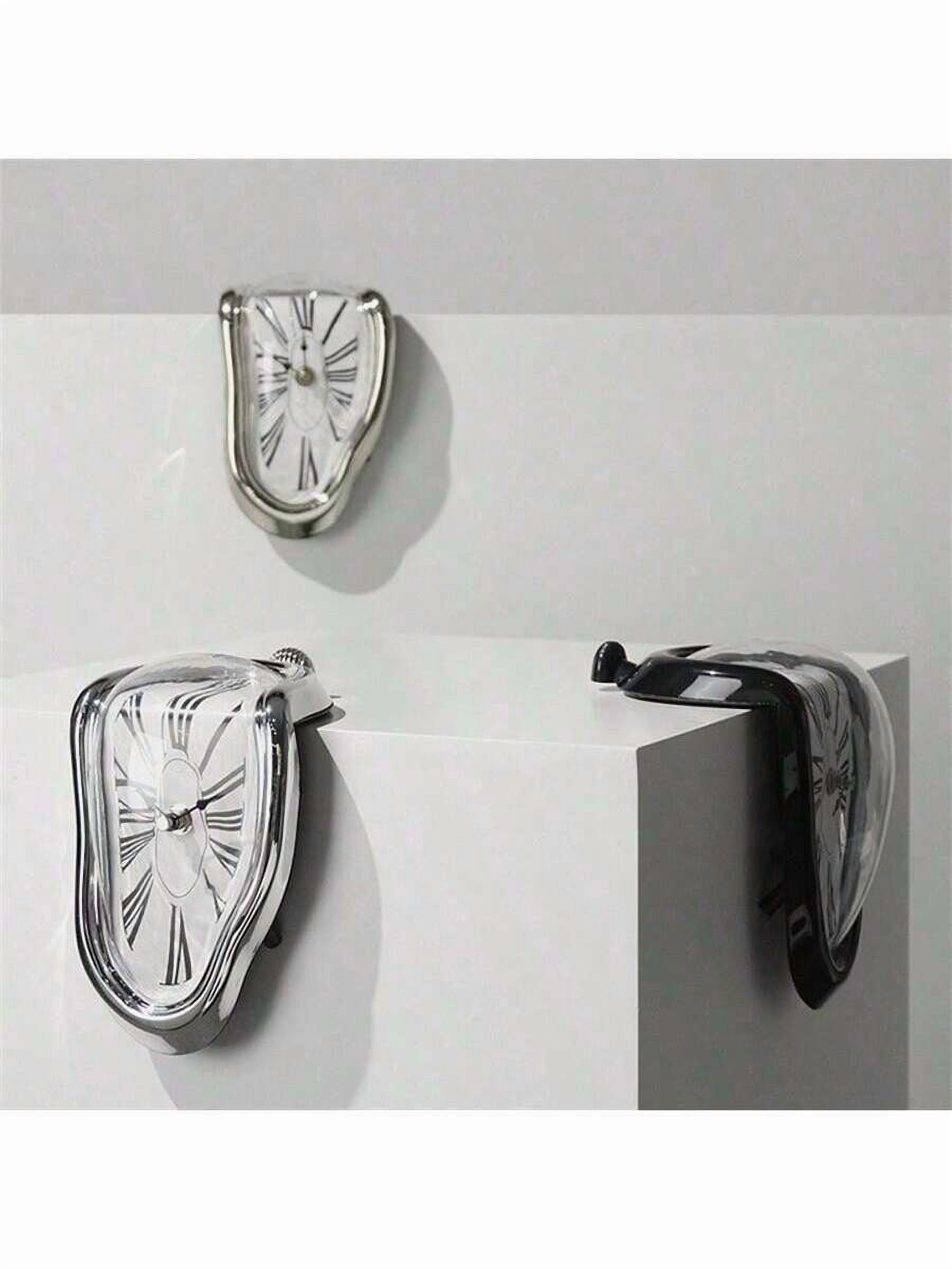 1pc Surreal Melting Clock Silent Melted Wall Clock Salvador Dali Style ...
