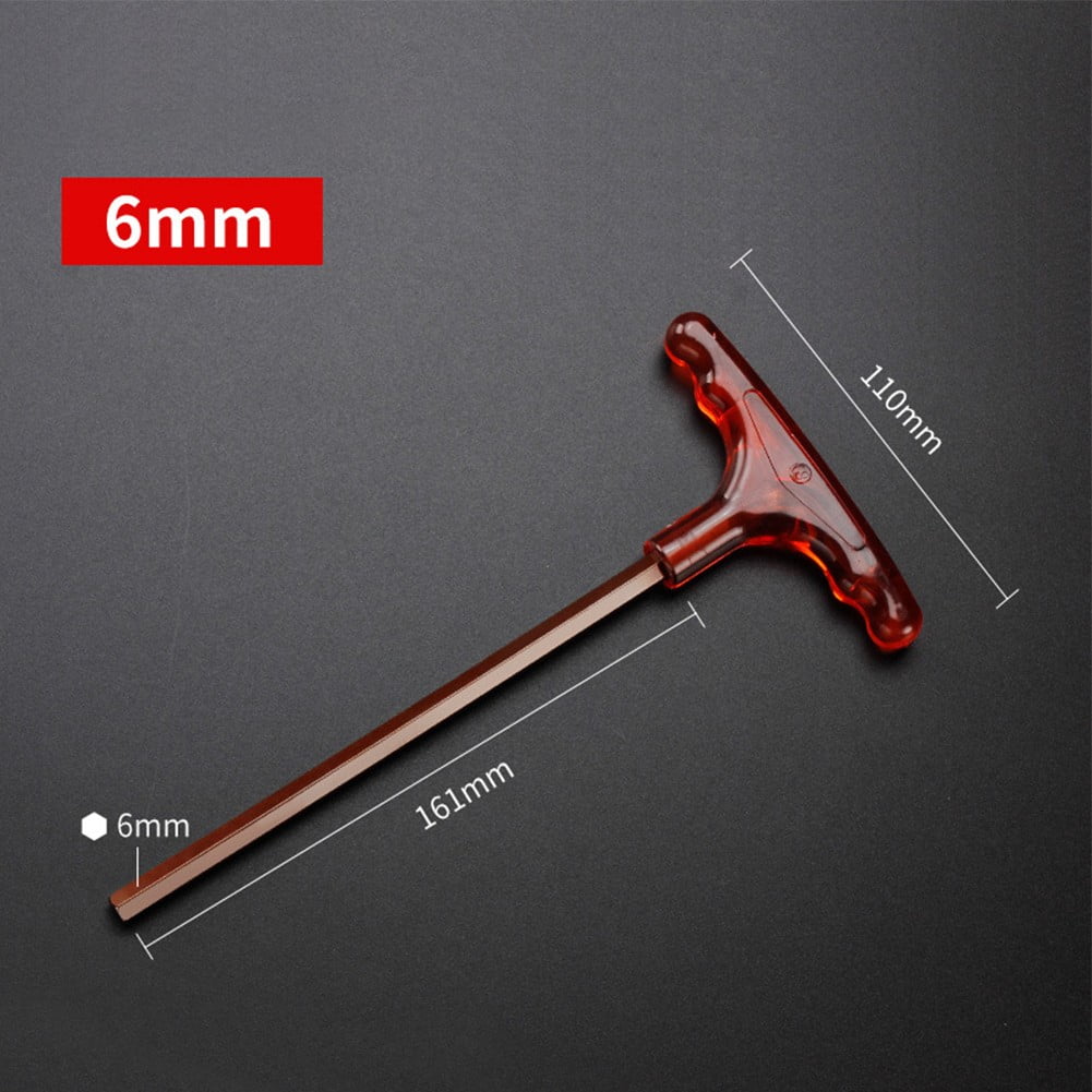 1pc T Type Inner Hex Wrench 2 10mm Hex Socket Wrench Extra Long Type