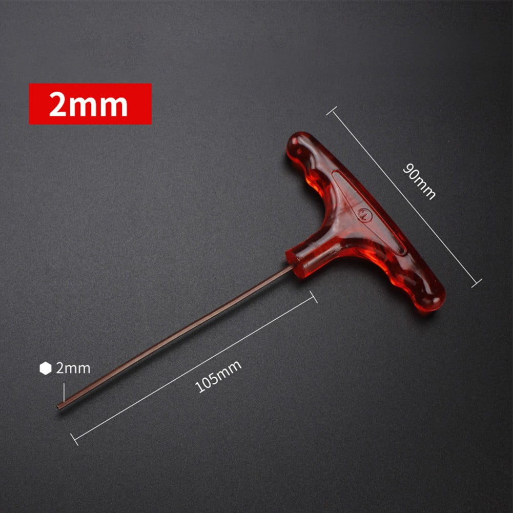 1pc T-Type Wrench Alloy Steel Inner Hex Wrench 2-10mm Hex Key Spanner T-Handle Hexagon ...