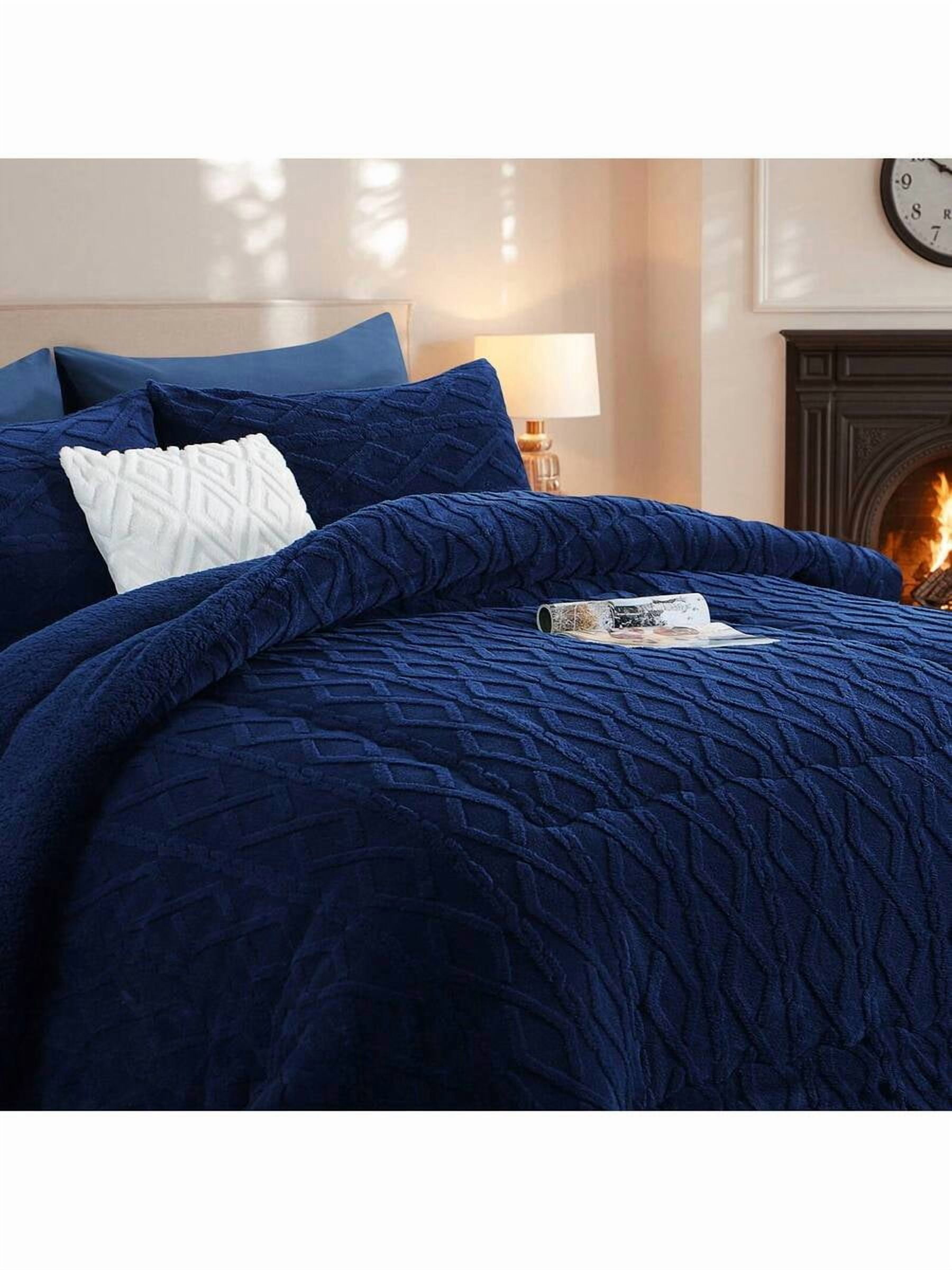 1pc Thick Ultra-Soft Taffeta Comforter - Double Sided Velvet, Warm Cozy ...