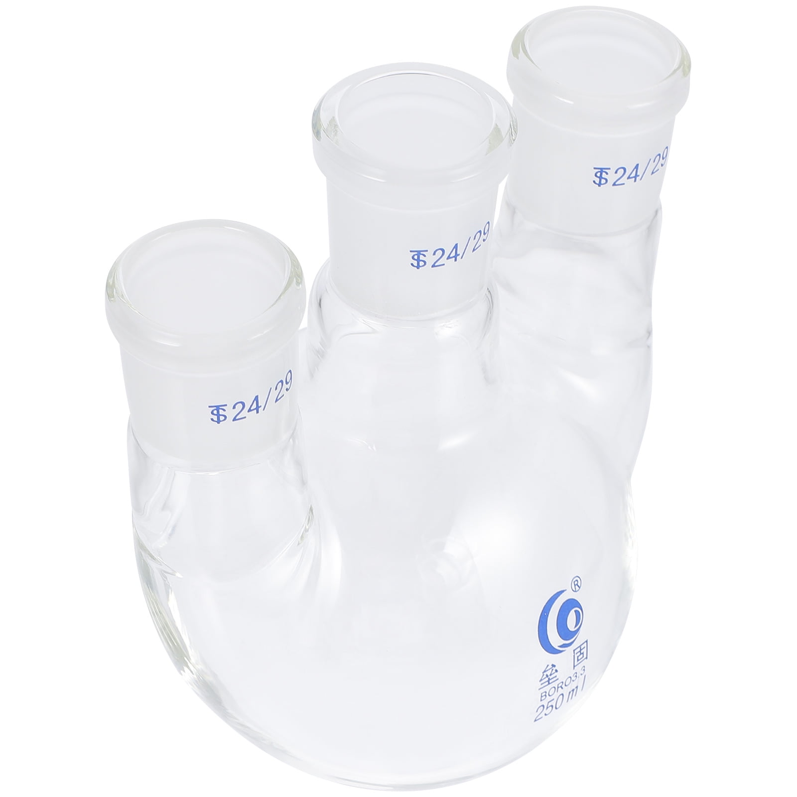 1pc Three-necked Beaker Distillation Glassware Professional Boiling ...