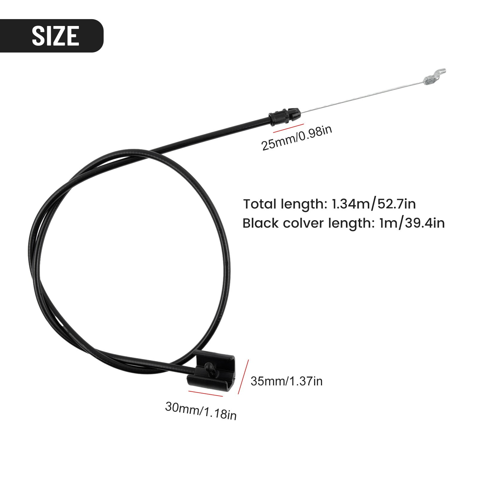 1pc Throttle Pull Cable Lawn Mower Accelerator Cable Engine Control ...