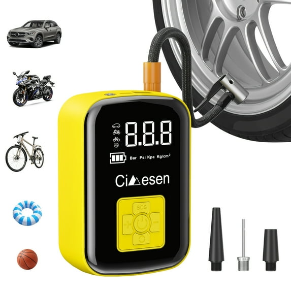 1pc Tire Inflator Portable Air Compressor, Fast Cordless , Digital ...