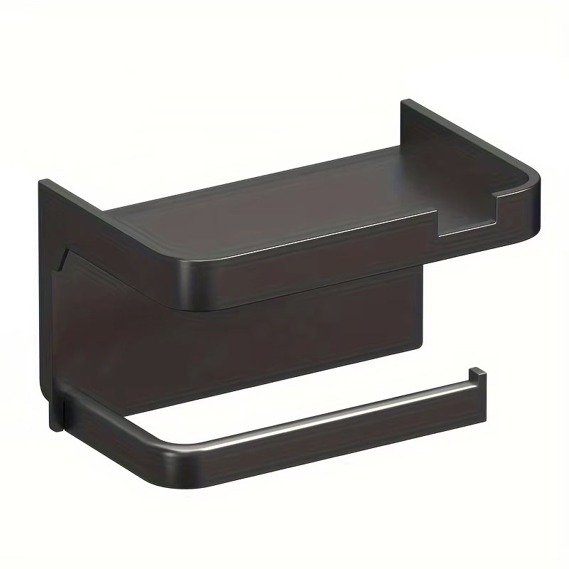 1pc Toilet Paper Holder - Space-Saving Wall-Mounted Perforated Storage ...