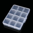 1pc Transparent Plastic Bead Containers with 12 Compartments for DIY ...