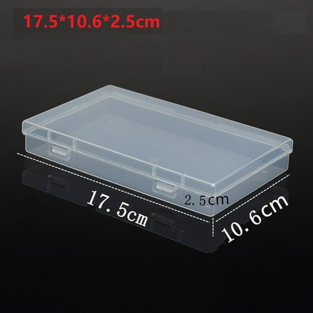 1pc Transparent Rectangle Plastic Storage Box Screw Holder Case ...