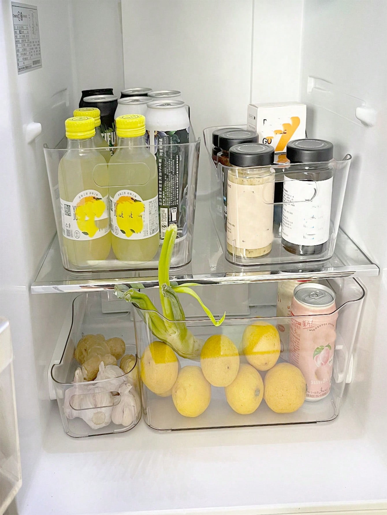 1pc Transparent Storage Container Multi-Purpose Organizer Food ...
