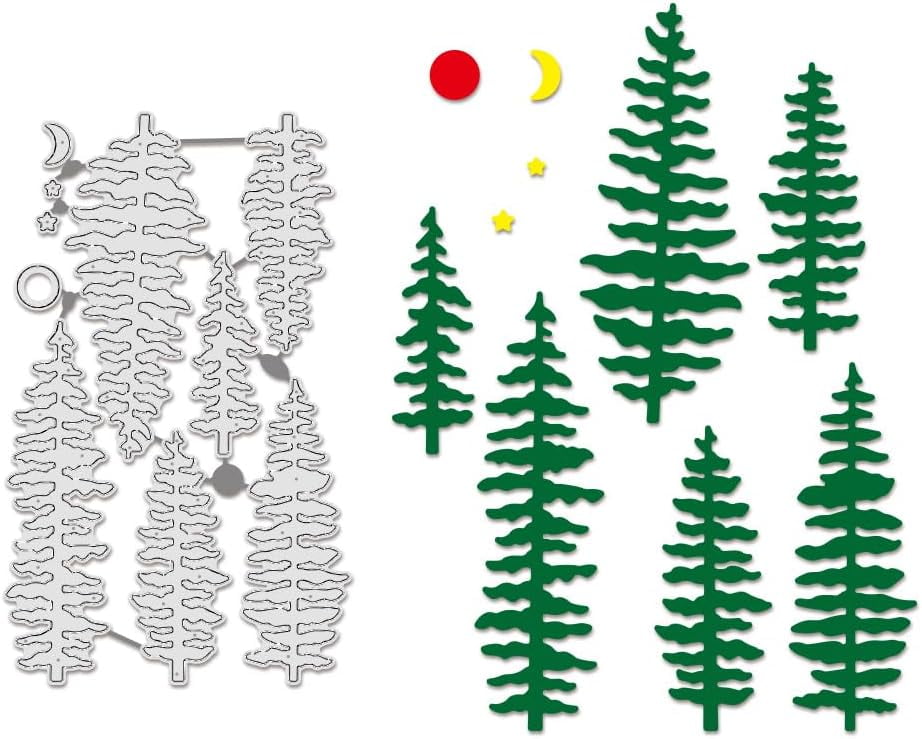 1pc Tree Cutting Dies Stencils Pine Tree Die Cuts DIY Craft Embossing ...