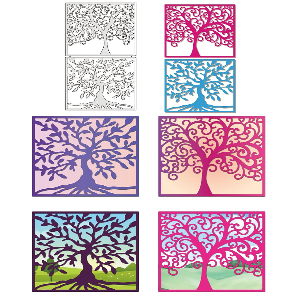 1pc Tree of Life Theme Carbon Steel Cutting Dies Stencils for ...