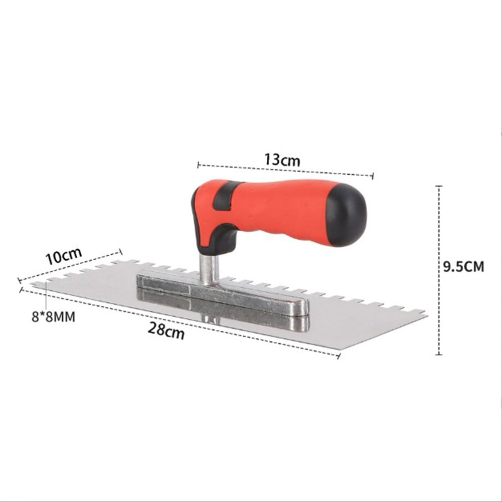 1pc Trowel Front Square Tooth Concrete Trowel For Wall Floor Tiling ...
