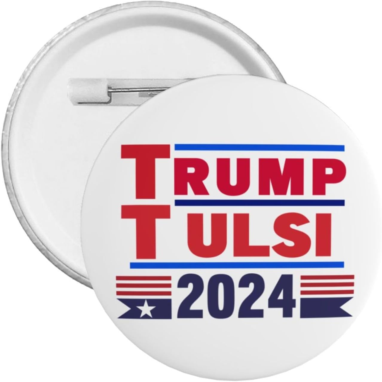 1pc Trump Tulsi 2024 Button Pins Trump Tulsi 2024 President Pin Trump ...