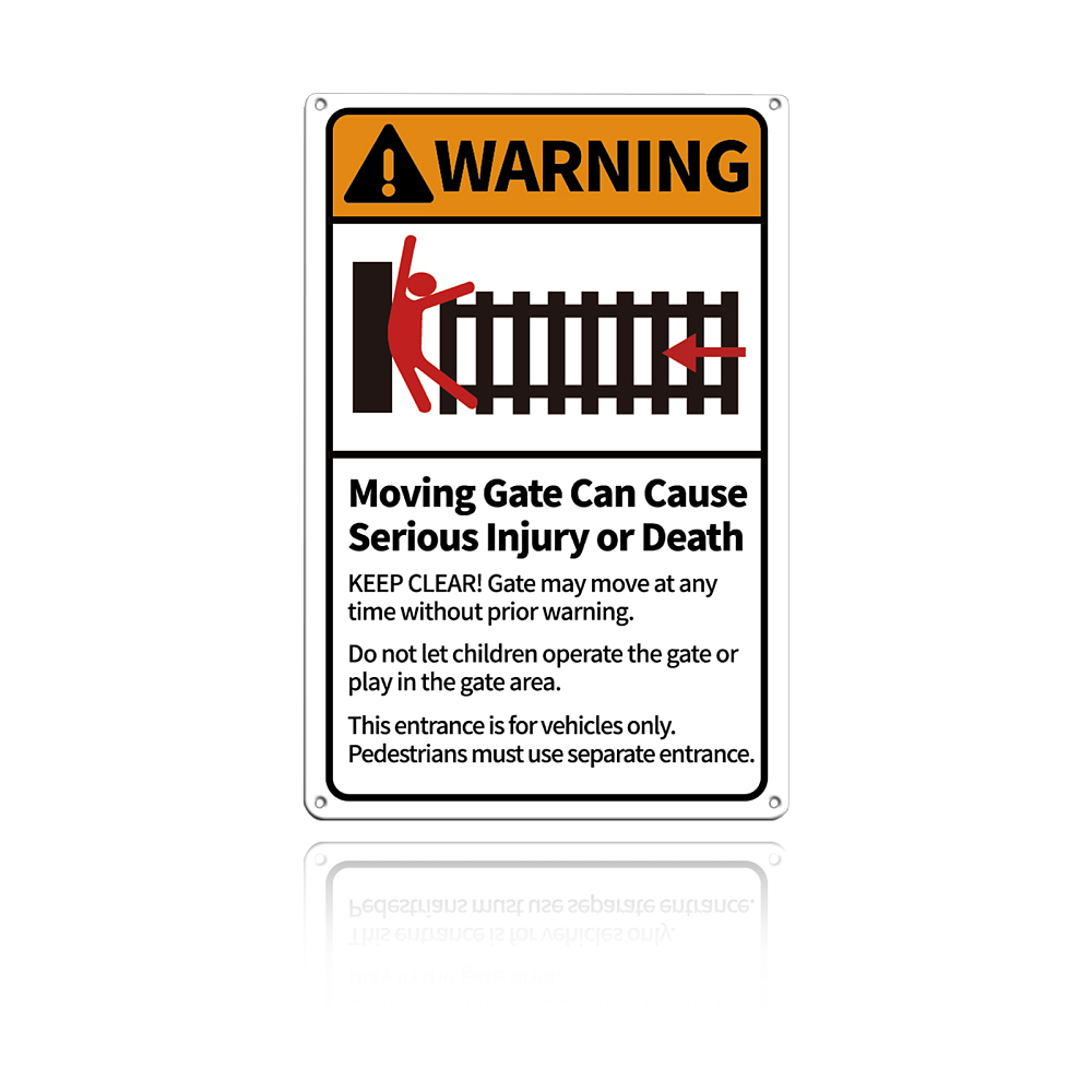 1pc UV Protected & Waterproof Aluminum Warning Signs WARNING Moving ...