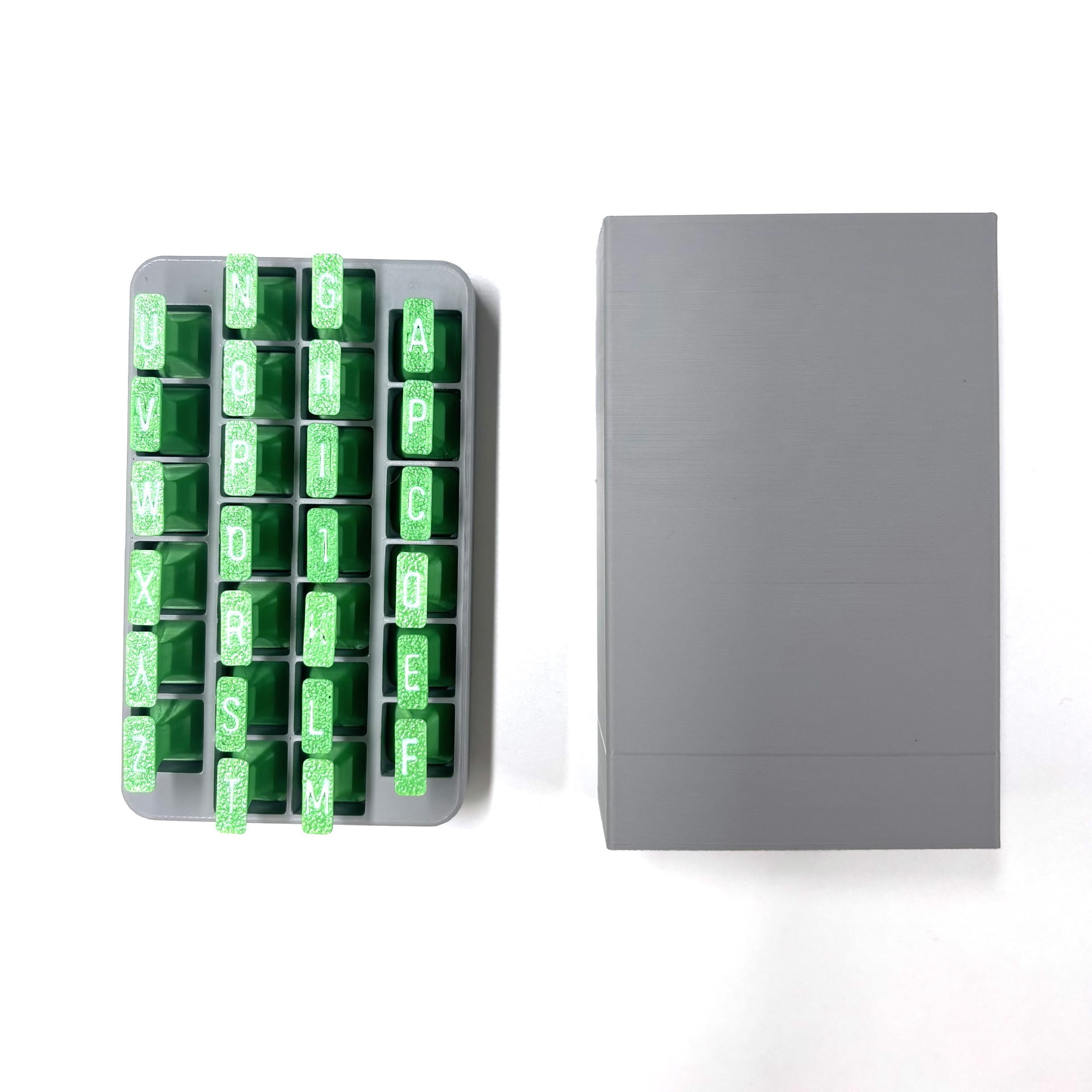 1pc Uppercase Letter Set - 26 Slots Size: 9*8*3cm 3D Printed Clay ...