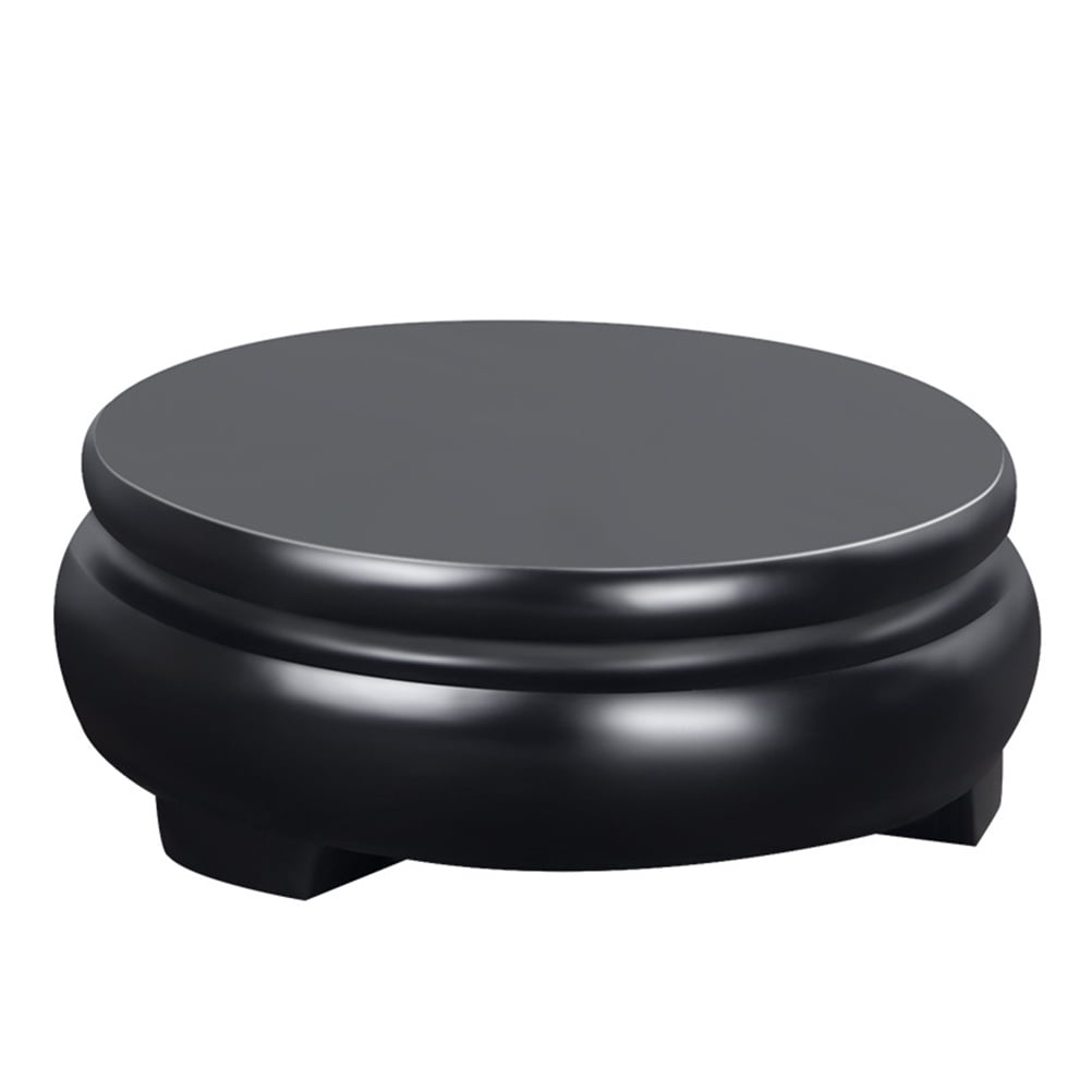 1pc Vase Wooden Base Flowerpot Antique Jade Stand Handicraft Decoration ...