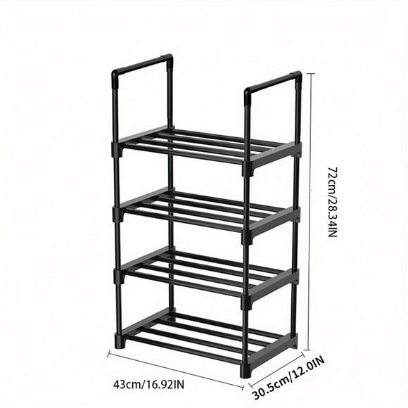 Black Pipe Shoe Rack