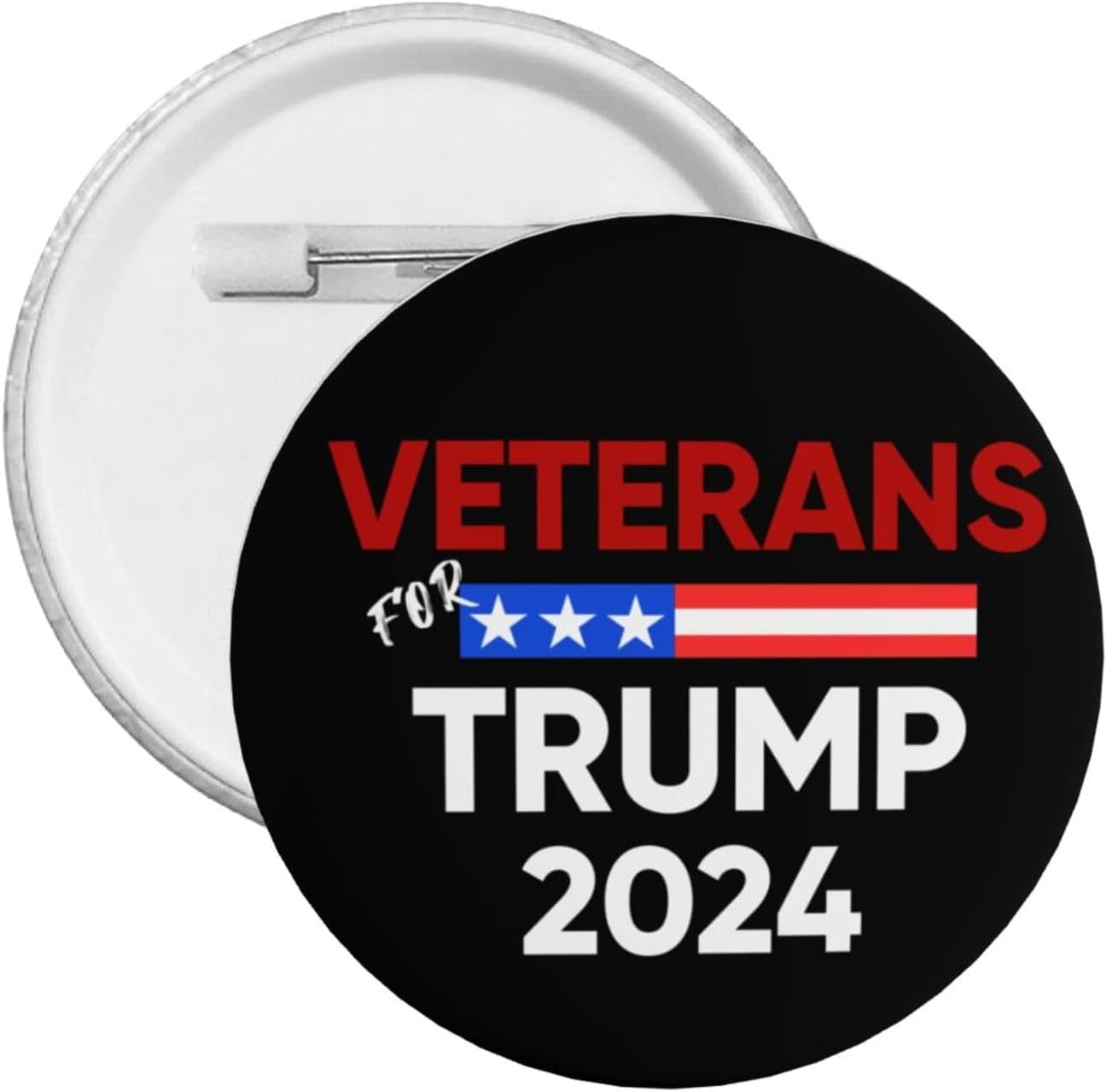 1pc Veterans For Trump 2024 Button Pins Trump 2024 Button Pins Veterans ...