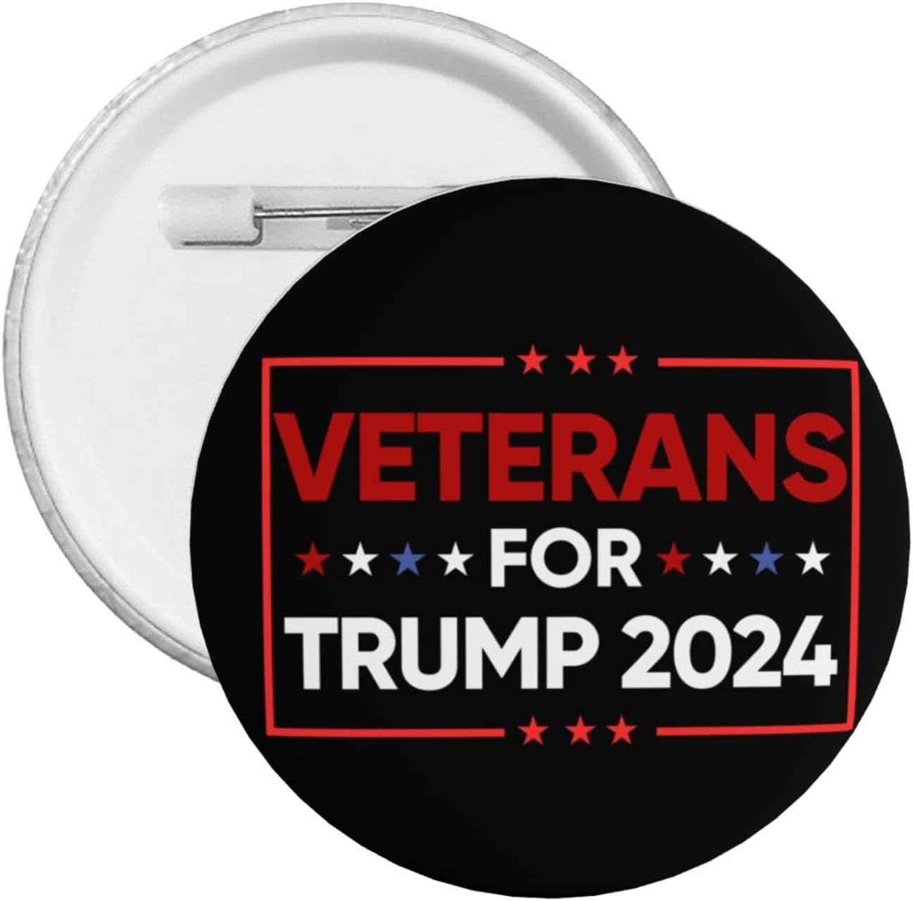 1pc Veterans For Trump 2024 Button Pins Trump 2024 Button Pins Veterans ...