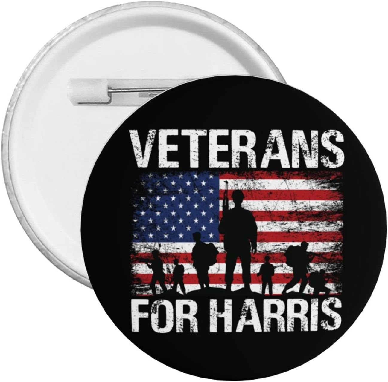 1pc Veterans for Kamala Harris 2024 Kamala Harris For President Pins ...
