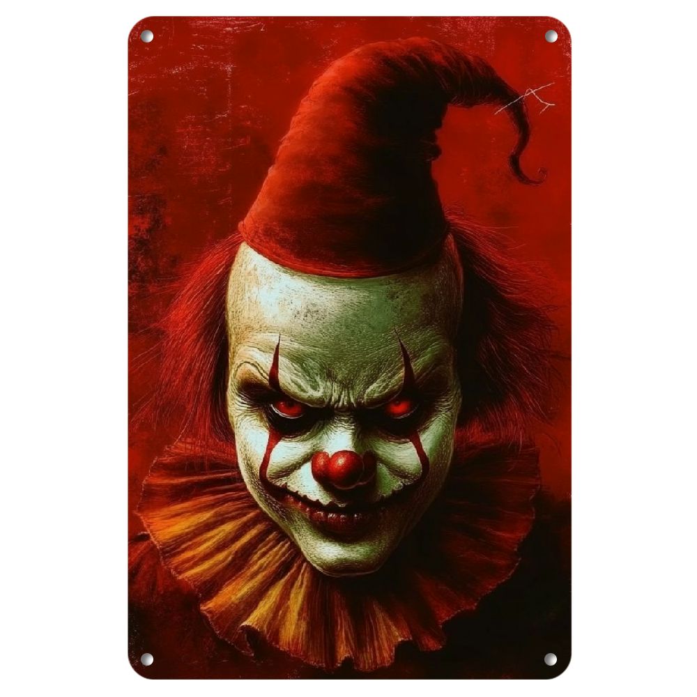 1pc, Vintage Clown Retro Metal Tin Sign, 8x12 inch, Aluminum Wall Decor ...