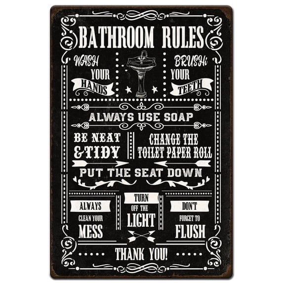 1pc Vintage Metal Tin Sign Iron Wall Decor for Bars Restaurants Cafe ...