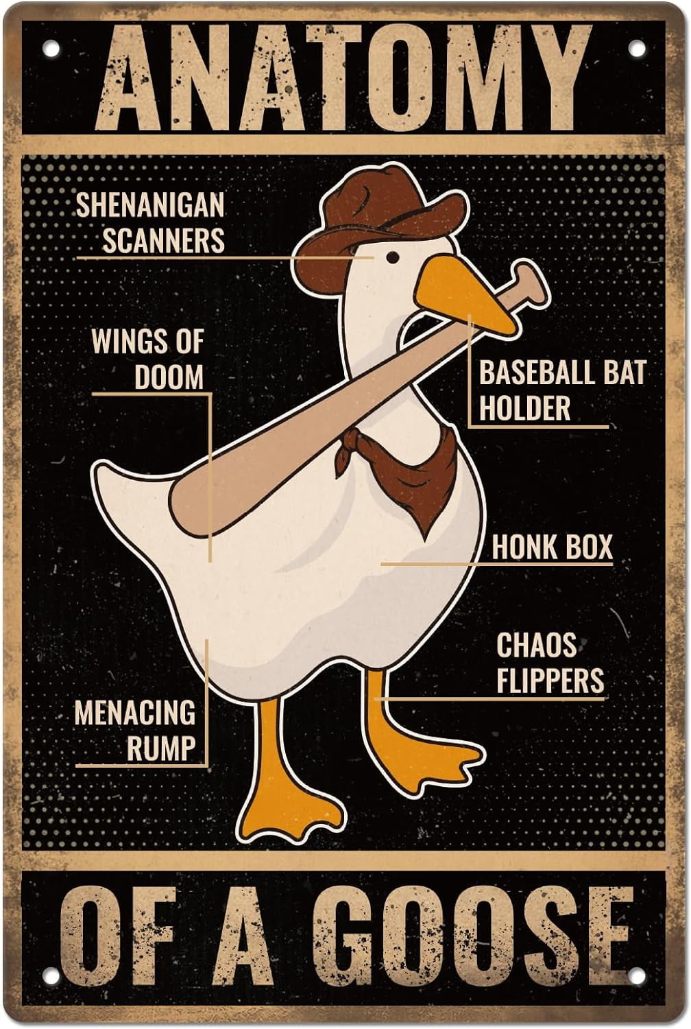 1pc Vintage Metal Tin Sign Iron Wall Decor for Bars Restaurants Cafes ...