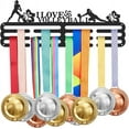 Fashion Iron Medal Hanger Holder Display Wall Rack 3 Line with Screws ...