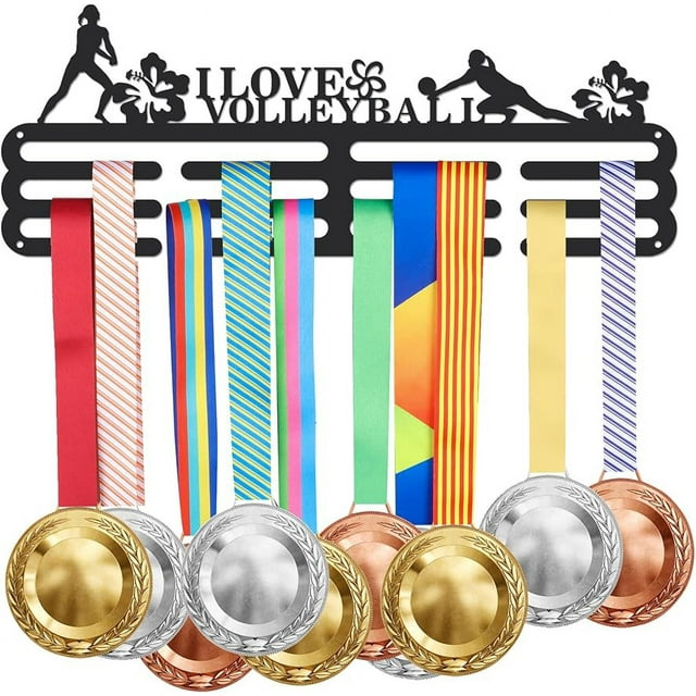 1pc Volleyball Medal Holder Rack Frame Award Ribbon Holder Sport Race ...