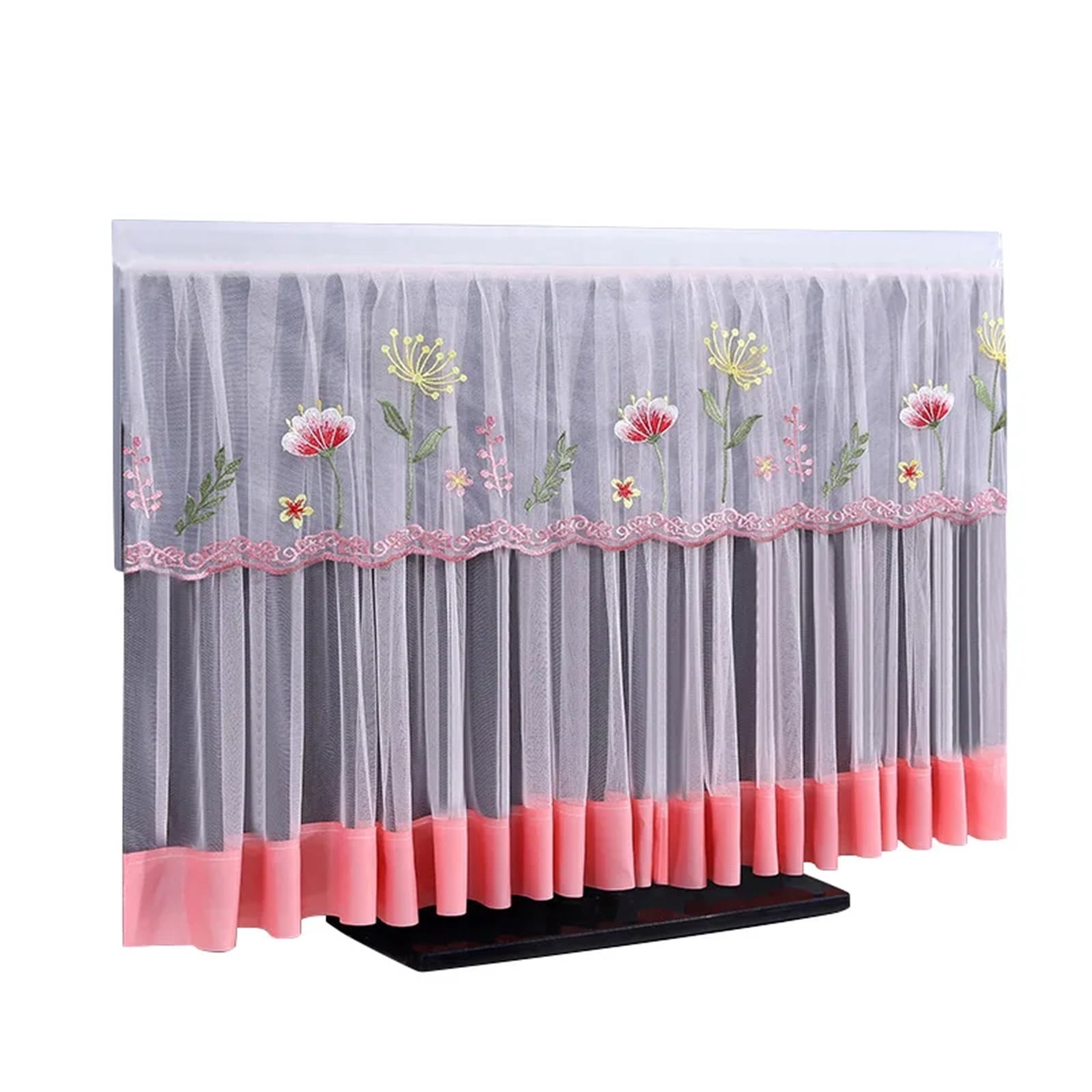 1pc Wall Mounted Television Covers Lace Embroidery Tv Monitor Screen ...