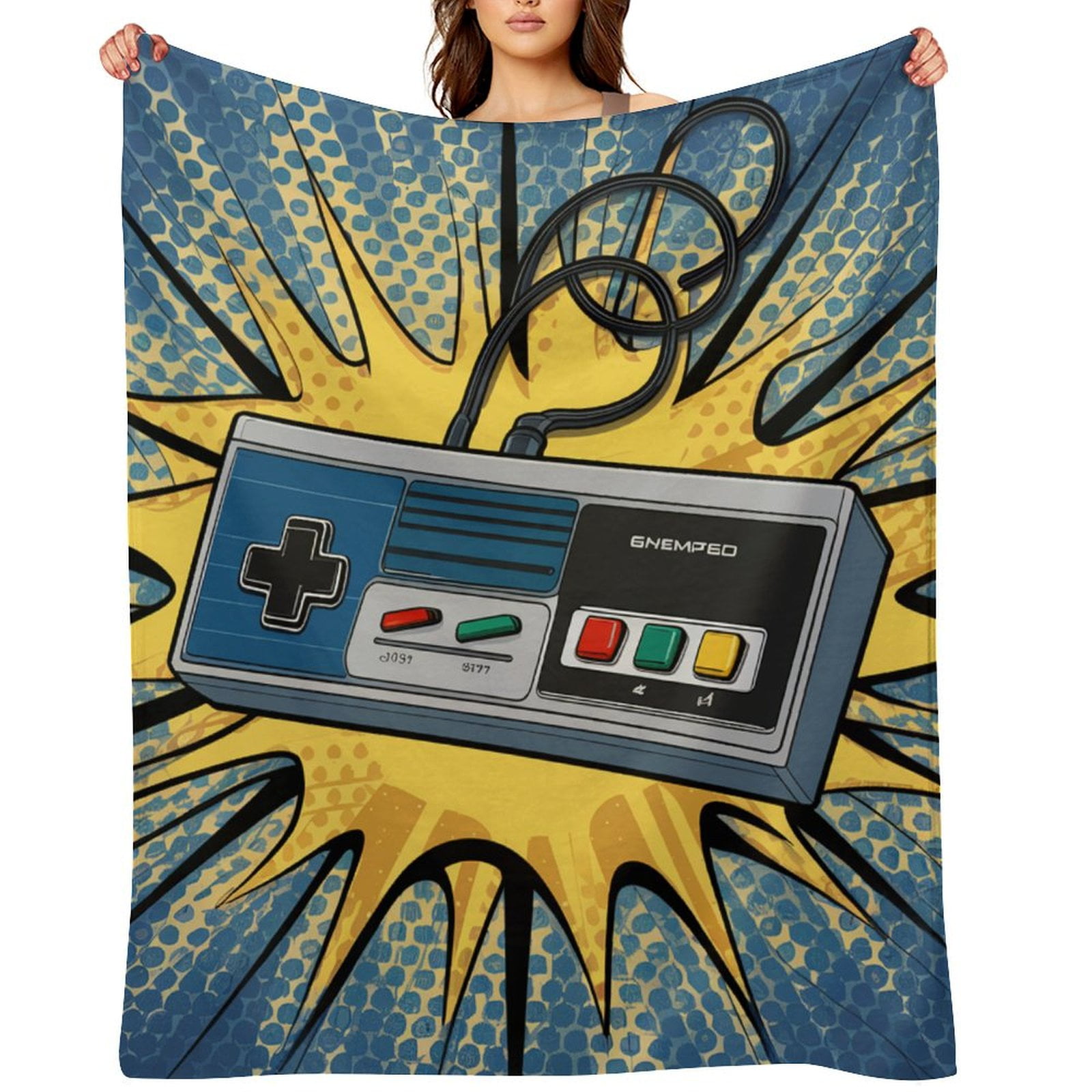 1pc Warm & Cozy Flannel Throw Blanket -Gamepad 2 Graduation - Soft ...