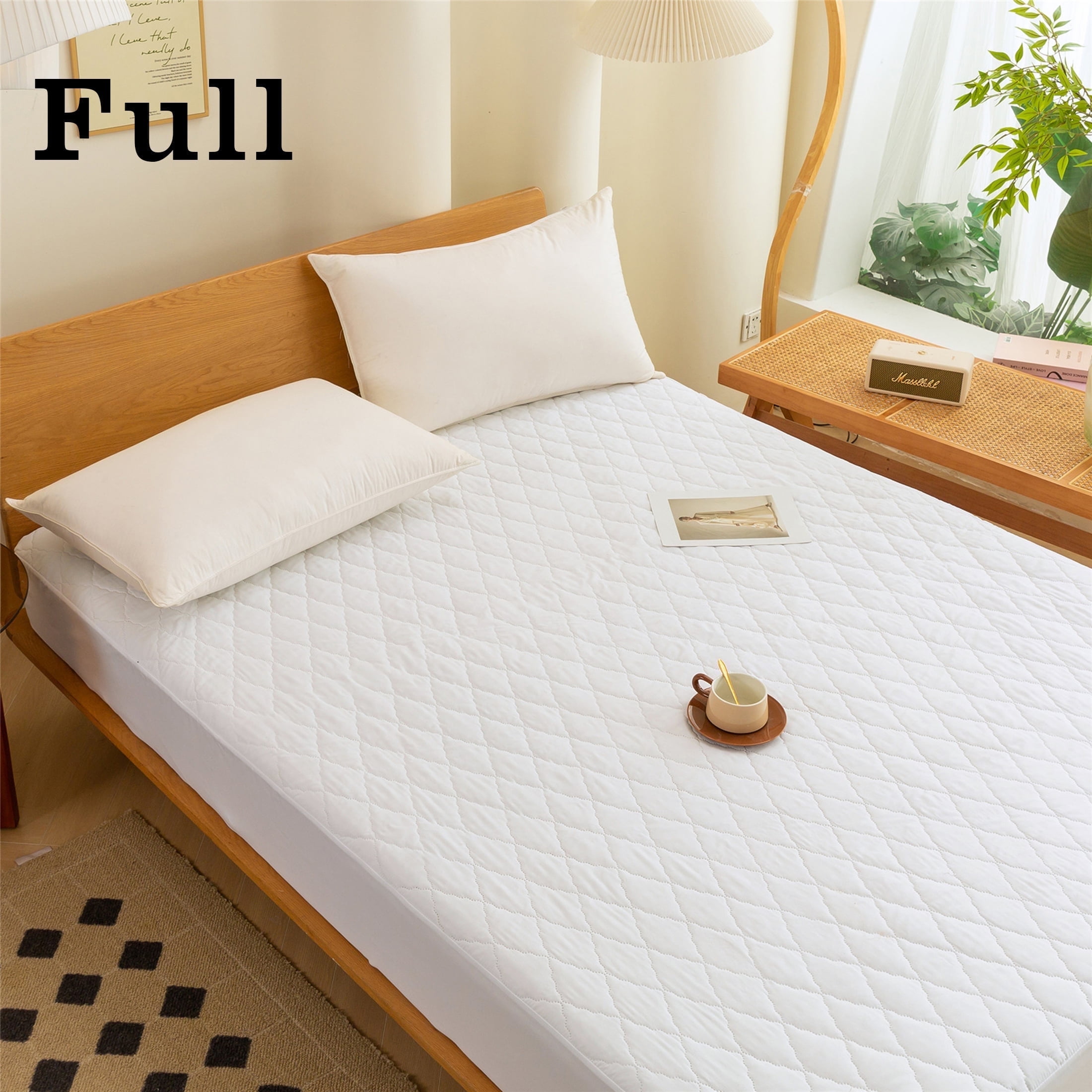 1pc Waterproof Mattress Protector-Soft, Breathable, Durable12"-18"Deep ...