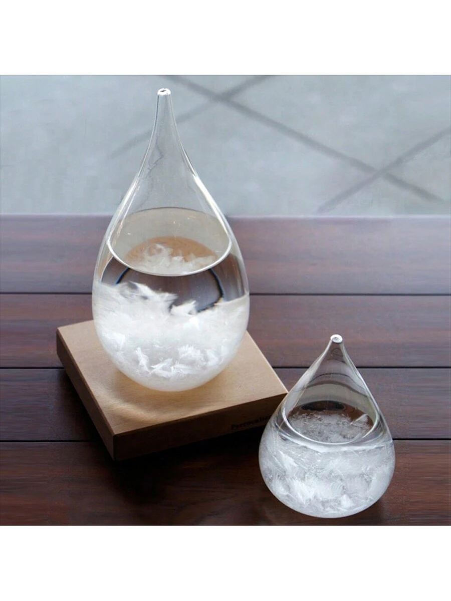 1pc Weather Forecast Glass Bottle Creative Gift, Raindrop Storm Bottle ...