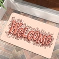 1pc Welcome Letter Printed Doormat, Rectangular Non-slip Mat, Soft ...