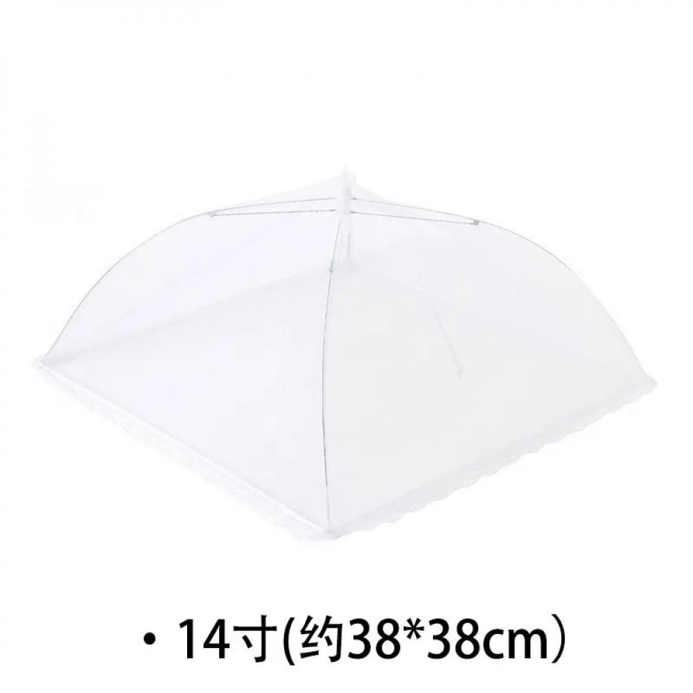 1pc White Square Folding Food Cover Outdoor and Indoor Dust-proof Anti ...