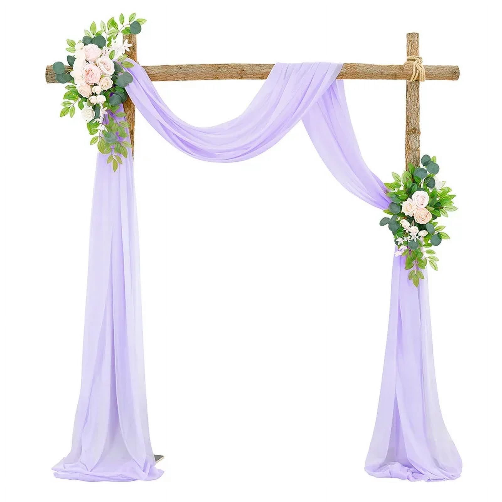 1pc White Wedding Arch Draping Fabric 75X600CM Chiffon Fabric Drape ...