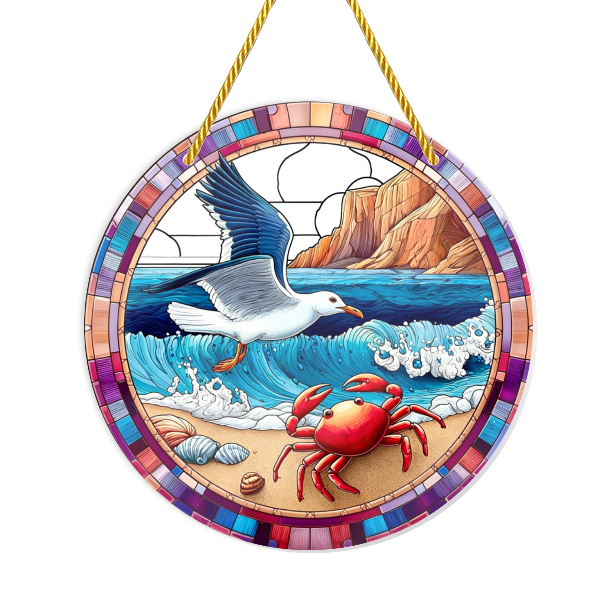 1pc Wild West Bull Skull Acrylic Suncatcher Design with Vibrant Floral ...