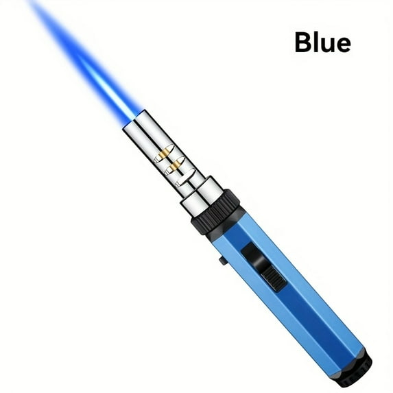 1pc Windproof Refillable Butane Torch Lighter - Adjustable Flame ...