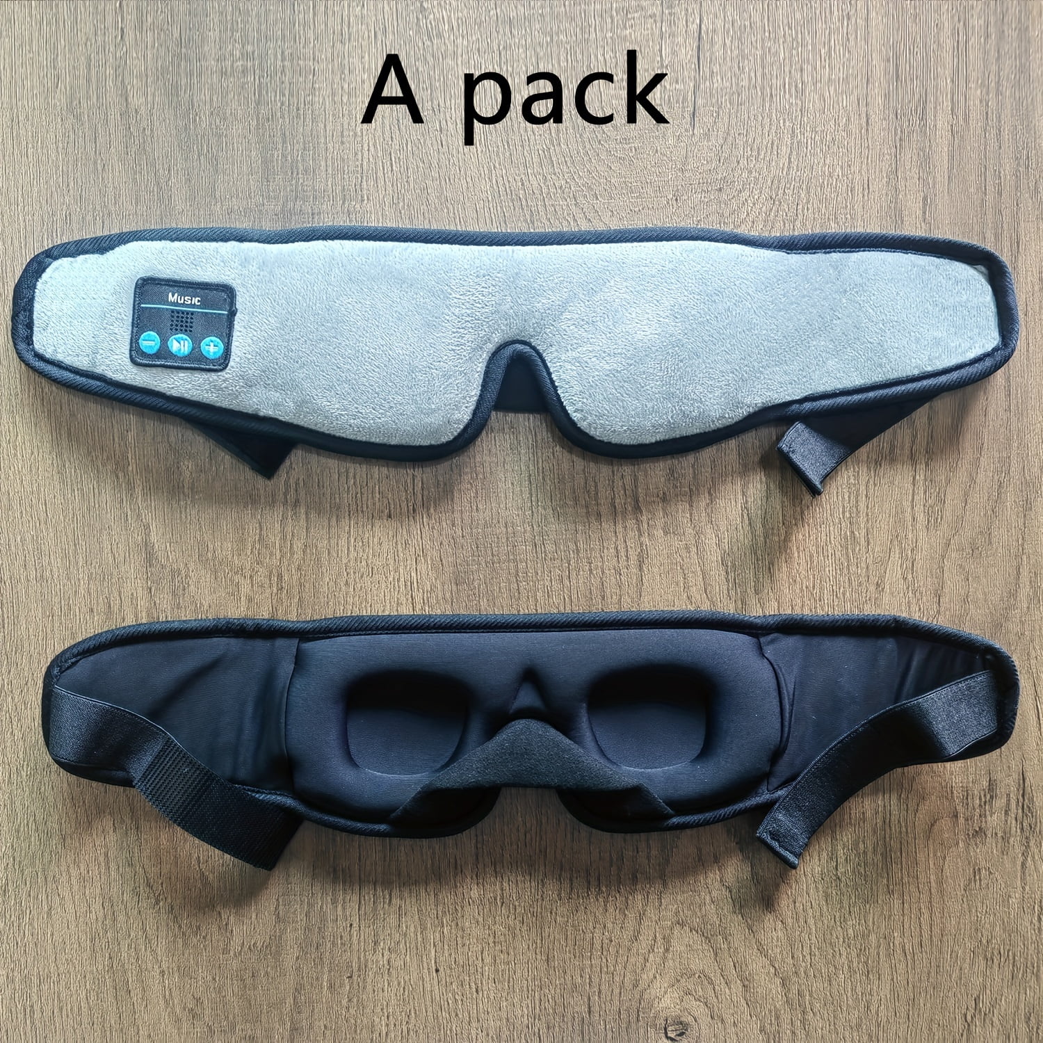 1pc Wireless Music Eye Mask with 5.2 BT Earphones, 3D Sleep Mask for ...