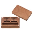 1pc Wood Cuff-link Gift Storage Magnetic Boxes Rectangle Peru 7x4.35x2 ...
