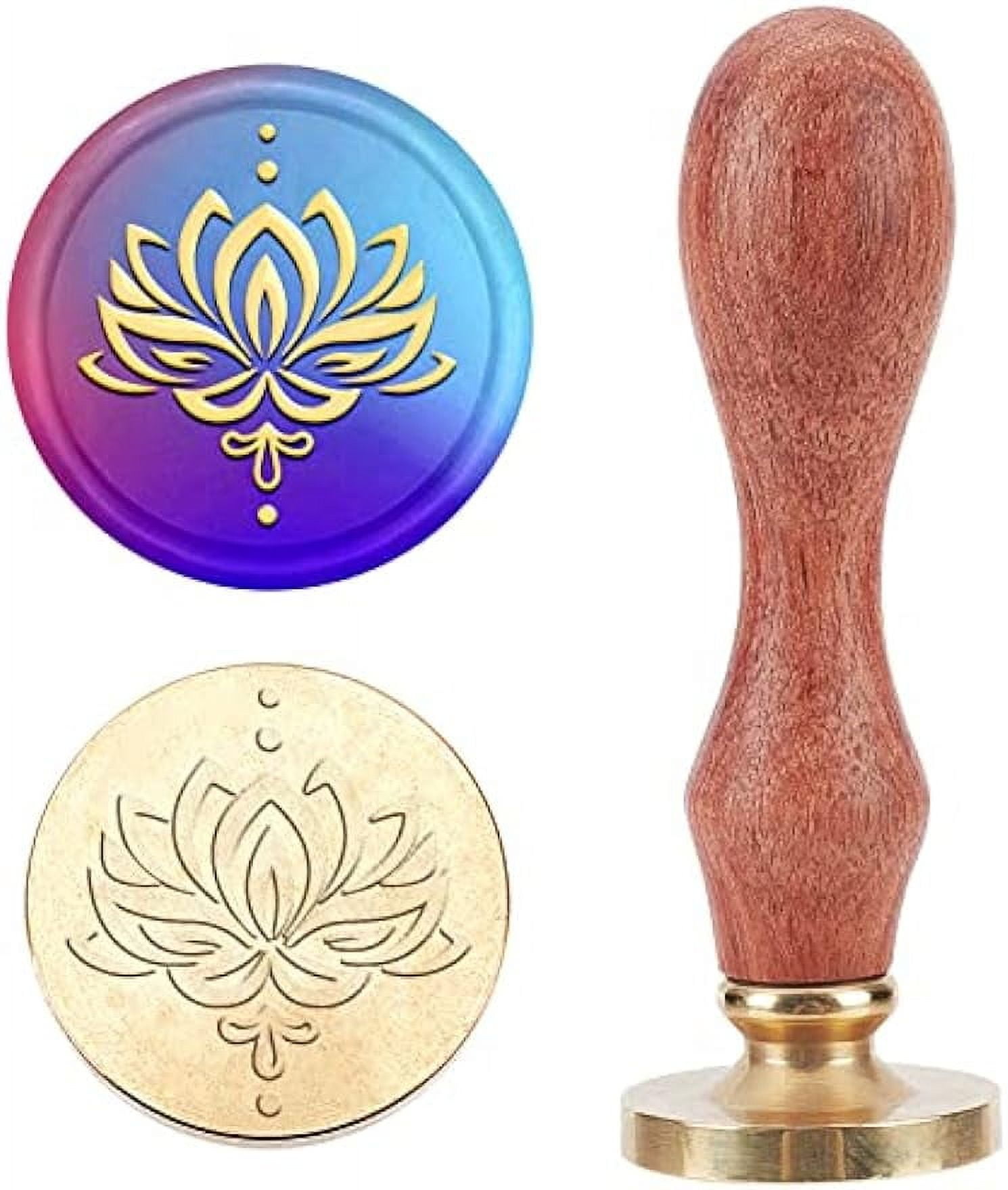 1pc Yoga Lotus Wax Seal Stamp Lotus Flower Seal Stamp - Walmart.com