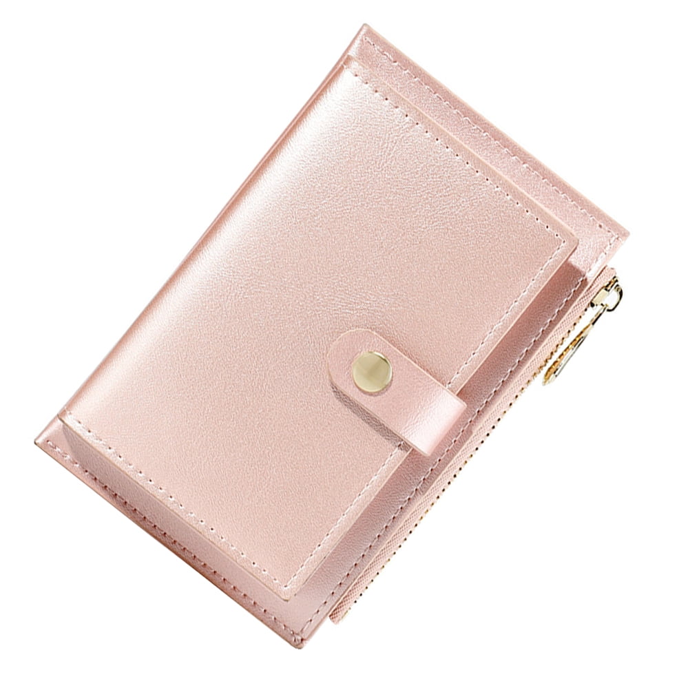 Houderco Pink Pu Leather Purse for Women with Multi-Card 1Pcs 5.3x3.5x0 ...