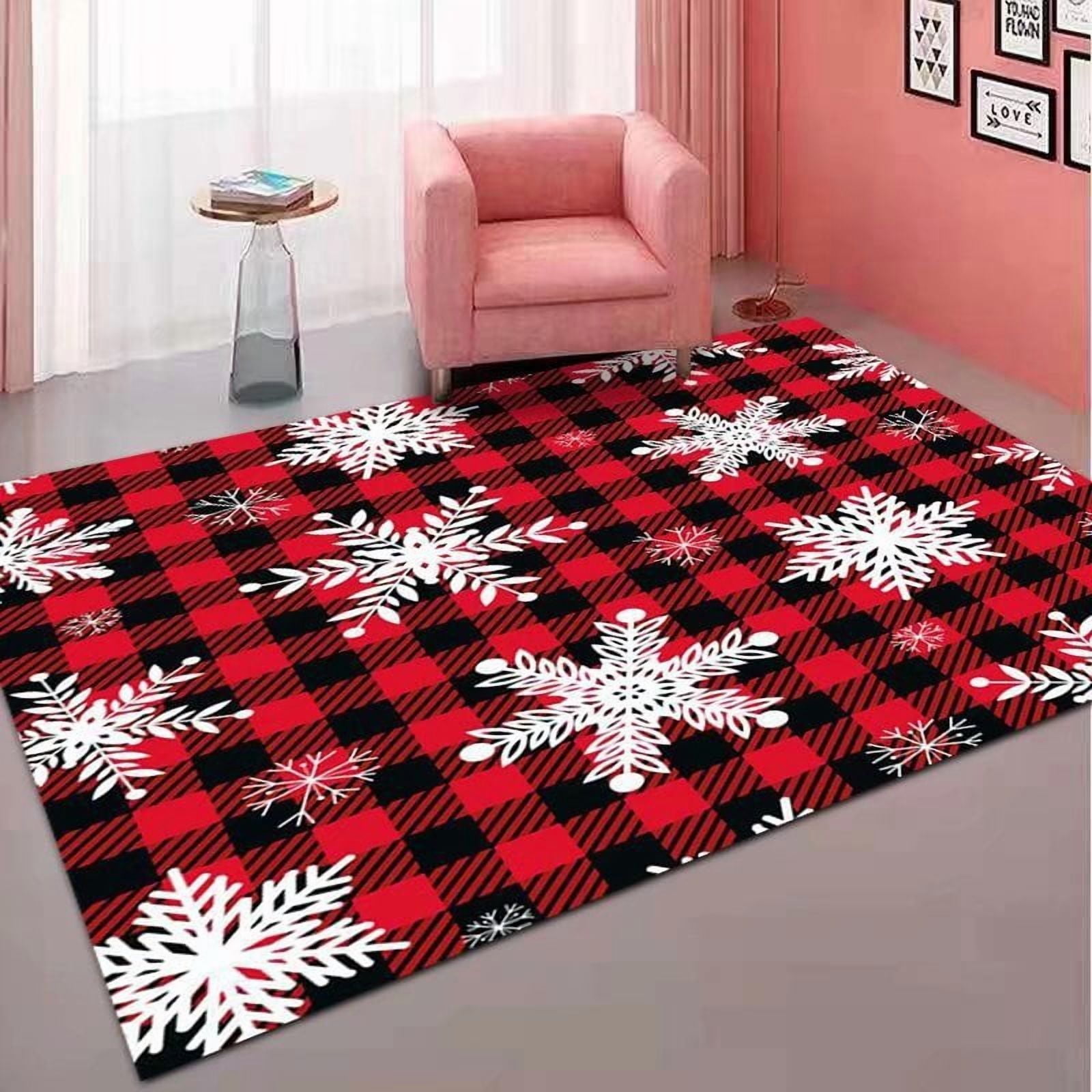 1pc adorable Christmas Themed Rug - Machine-Washable Dog Print, Durable ...