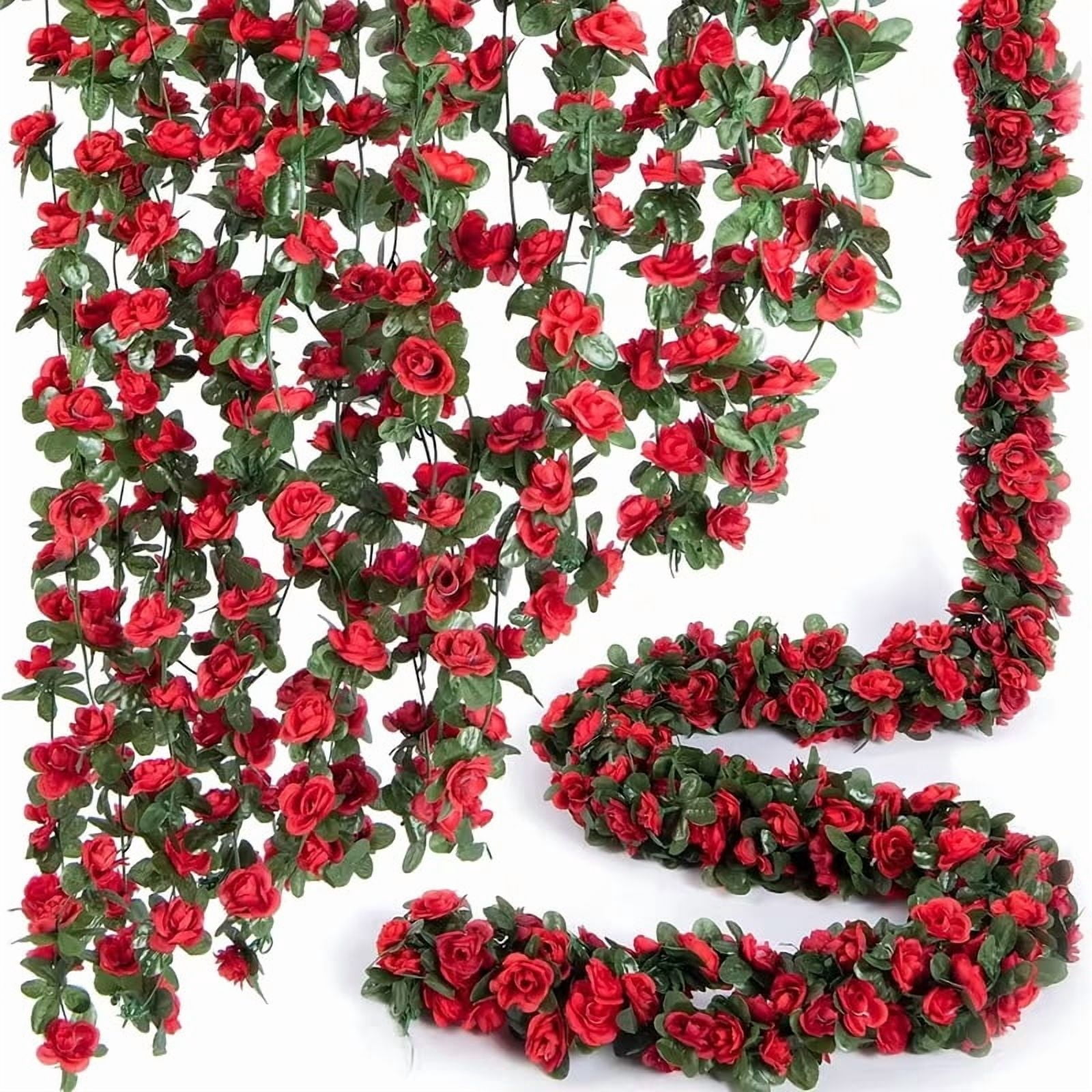 1pc, artificial rose vine, 2.3m/7.5ft, artificial rose, suitable for ...