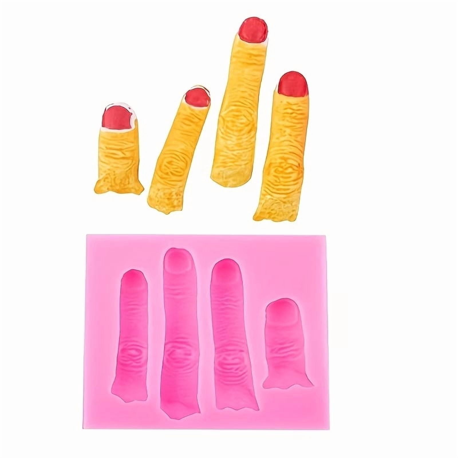 1pc, funny simulated severed finger silicone mold fondant cake snack ...