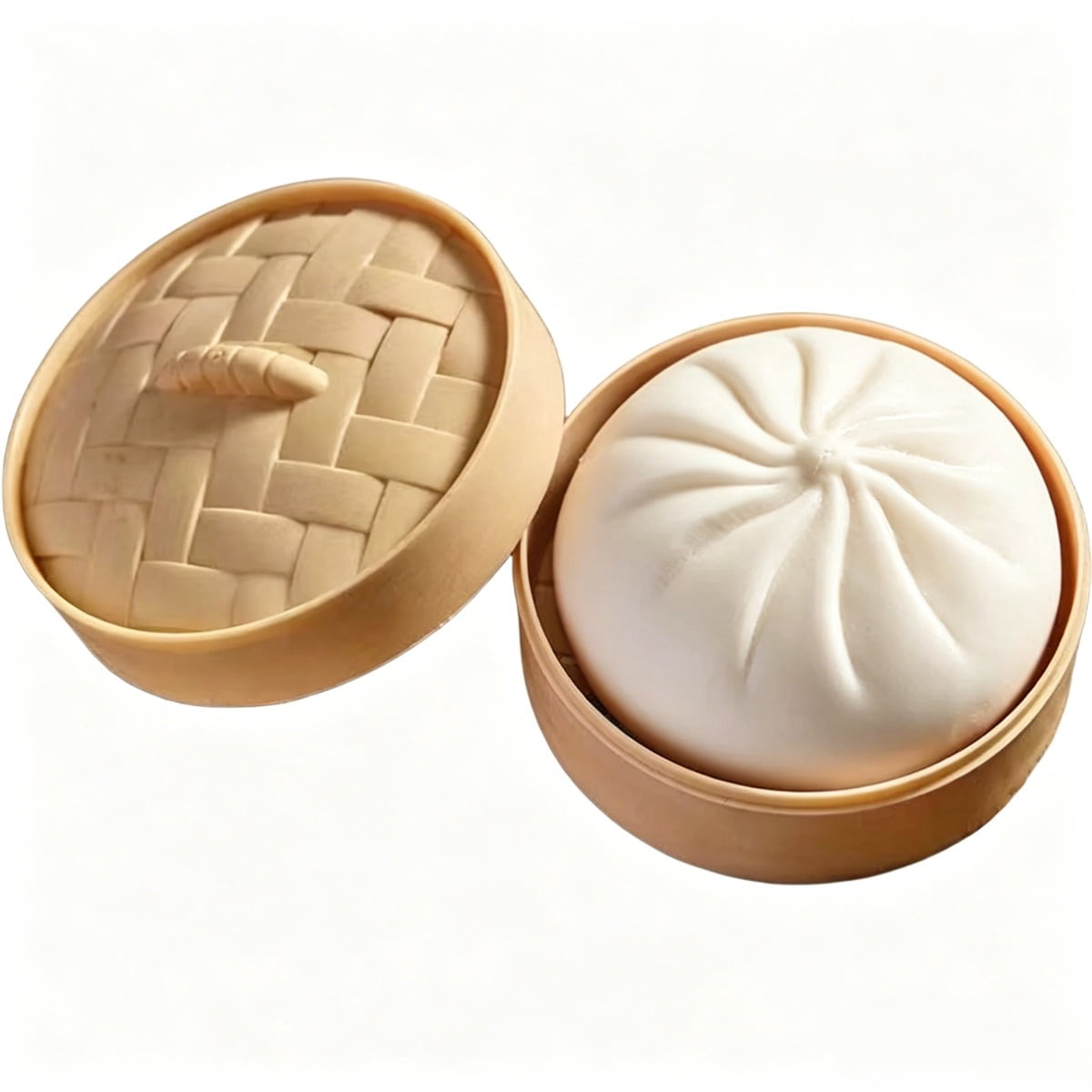 1pc giant glitter dumpling mystery box with steamer, slow-rising stress ...