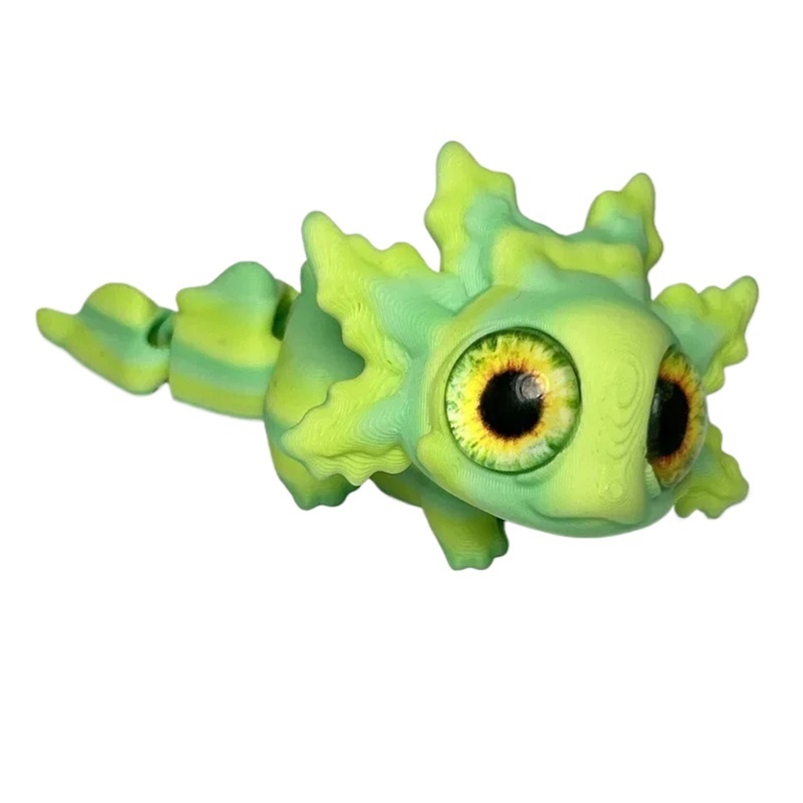 1pc green 3D Printed Marine Animal Cute Multi-color Salamander Joint ...
