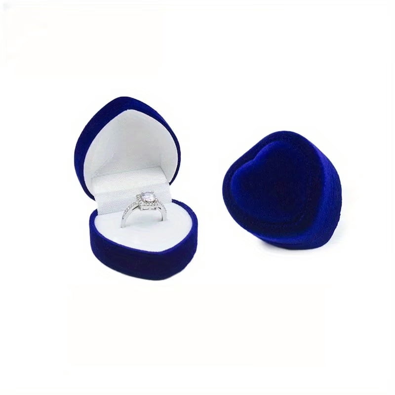1pc, luxurious heart-shaped velvet ring box, specially designed to ...