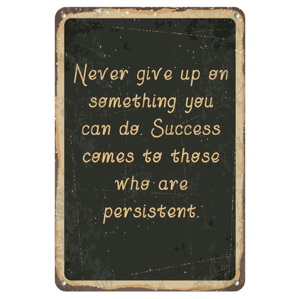 1pc metal sign with a motto for life, 8x12 Inches, outdoor wall decor ...