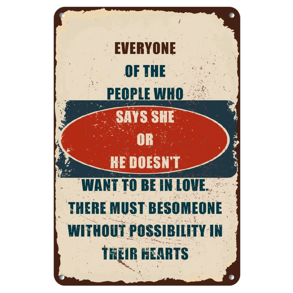 1pc metal sign with a motto for life, 8x12 Inches, outdoor wall decor ...