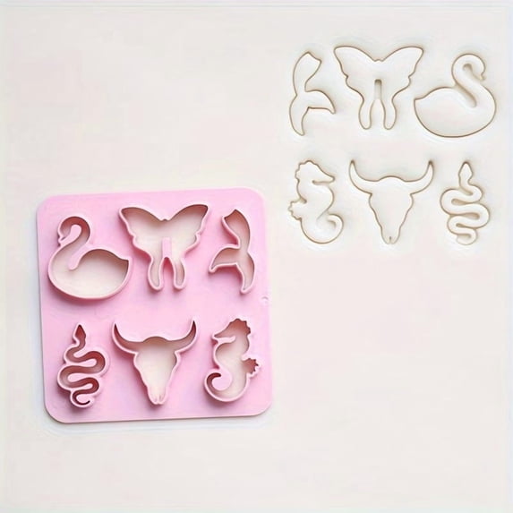 1pc, mold for making slime Handmade Earrings, with leaf and cat designs ...